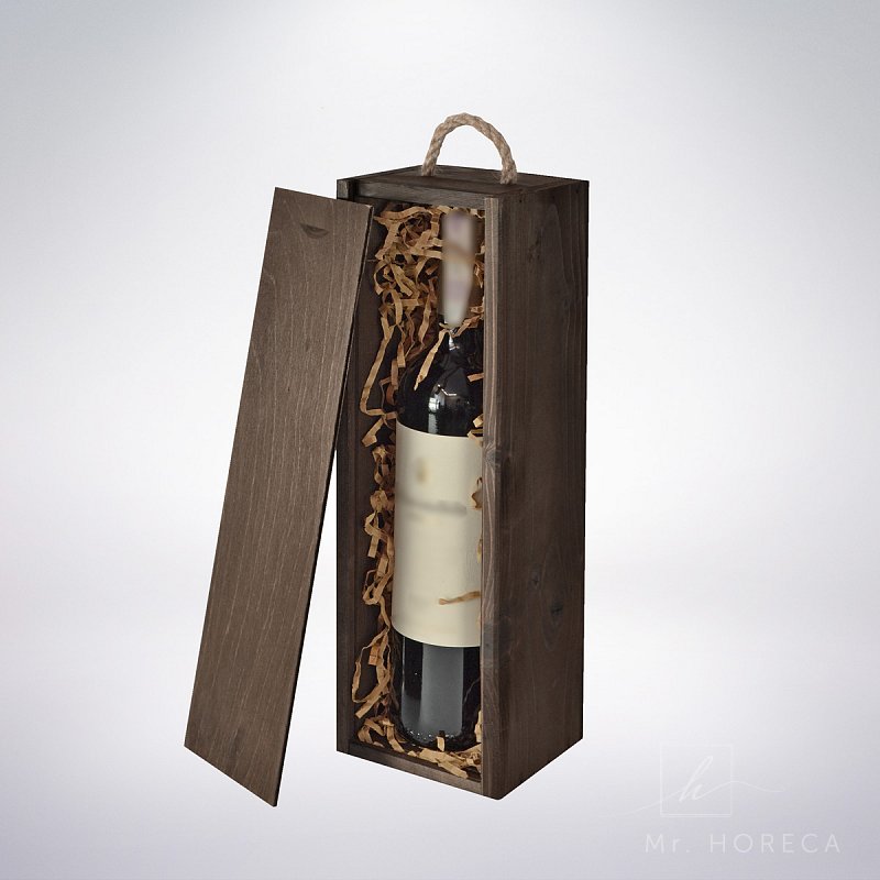 Pull-out alcohol box in brown colour | Mr. HORECA